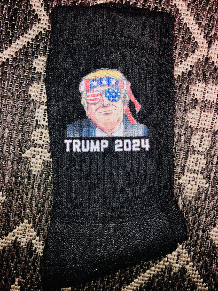"Hippy Trump 2024" Black Tube Socks – Trump Store of Panama City