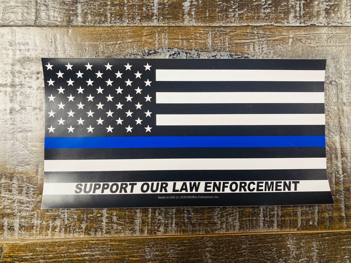 "Thin Blue Line" Bumper Sticker – Trump Store of Panama City