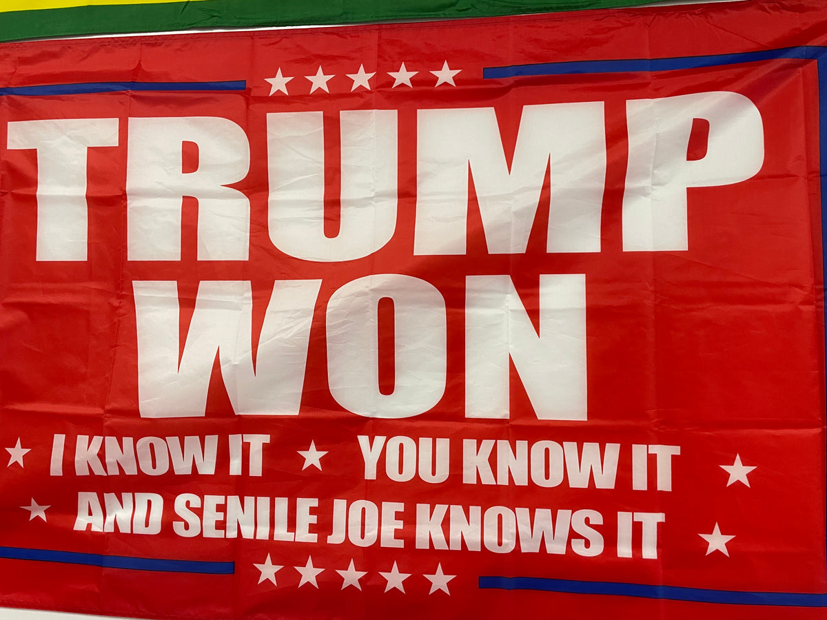 3X5' Red "Trump Won" Flag – Trump Store of Panama City